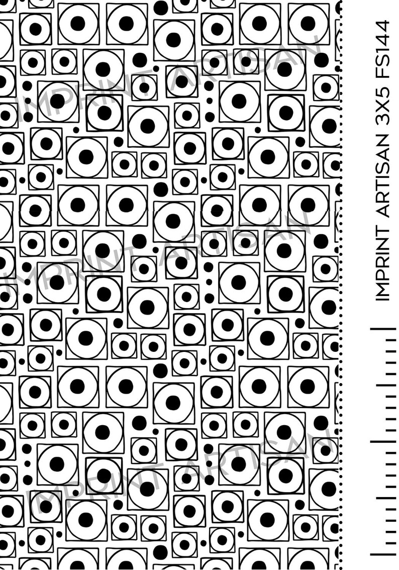 FS244 3x5 Squared Holes Pattern Laser Engraved Texture Paper for ...