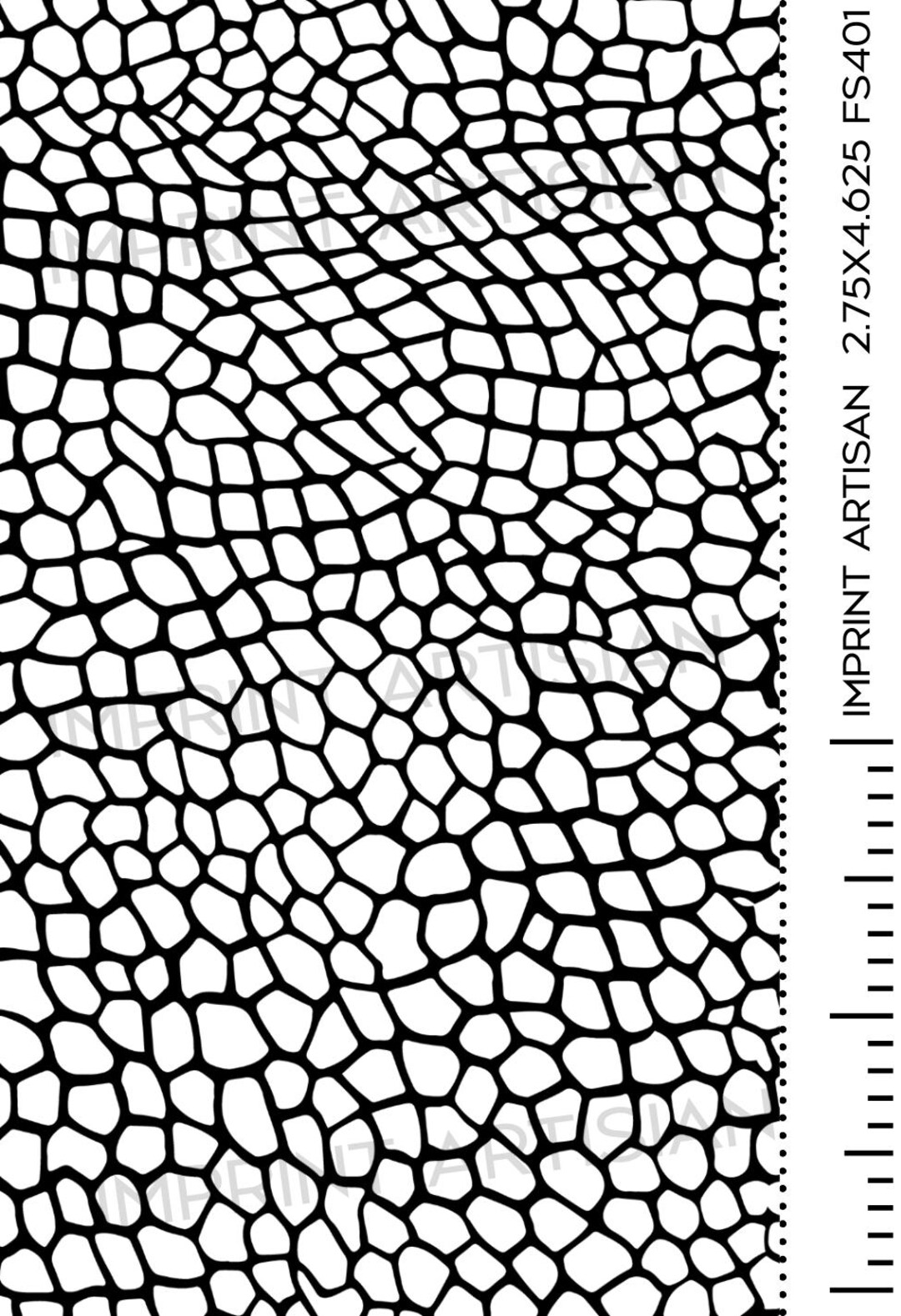FS401 2.75"x4.625" Lizard Skin Pattern Laser Engraved Texture Paper for ...