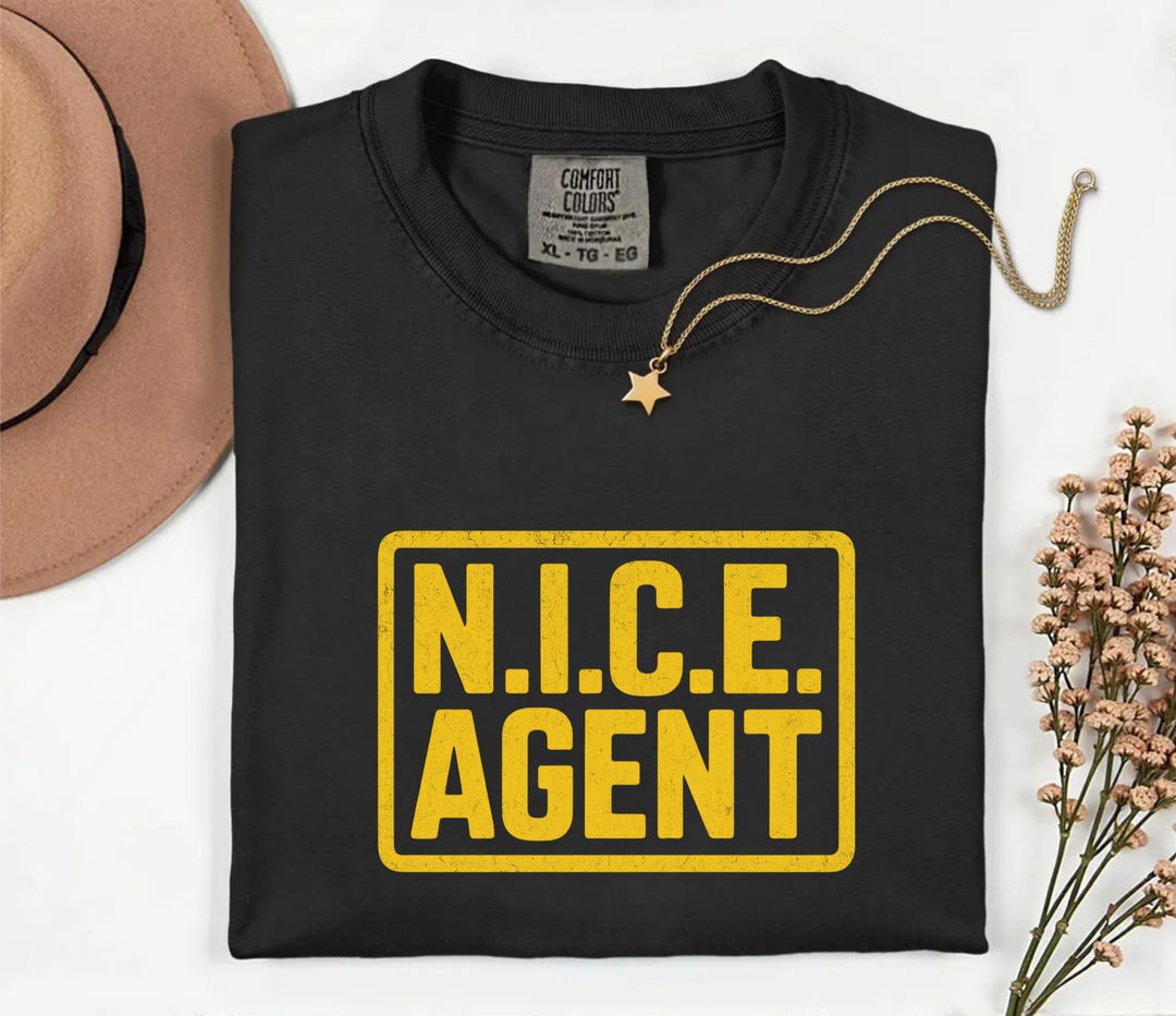 NICE Agent Shirt | Funny Parody Uniform Tee | Compassion Empathy Humor ...
