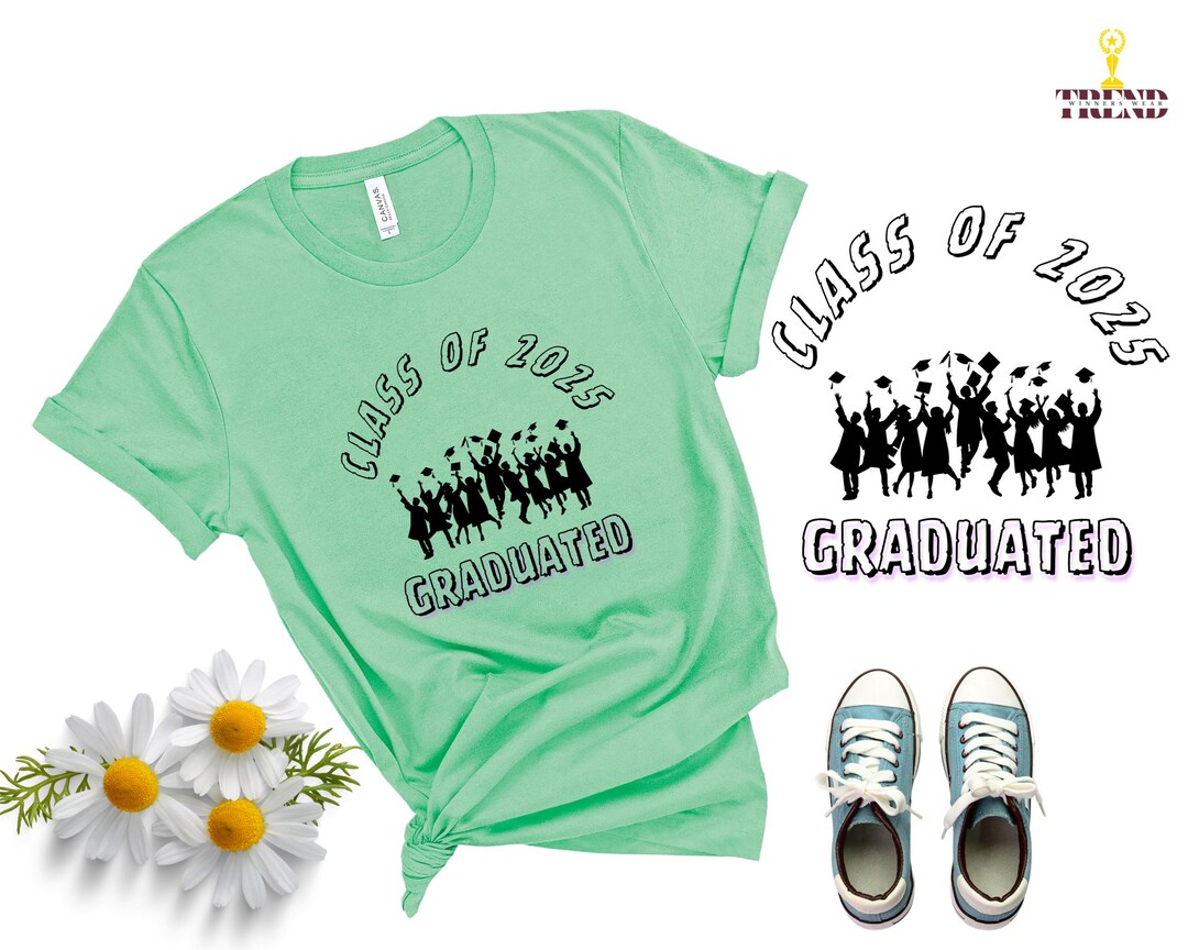 Custom 2025 Graduation Shirt: Personalized Senior Tee, DTF Print - Etsy