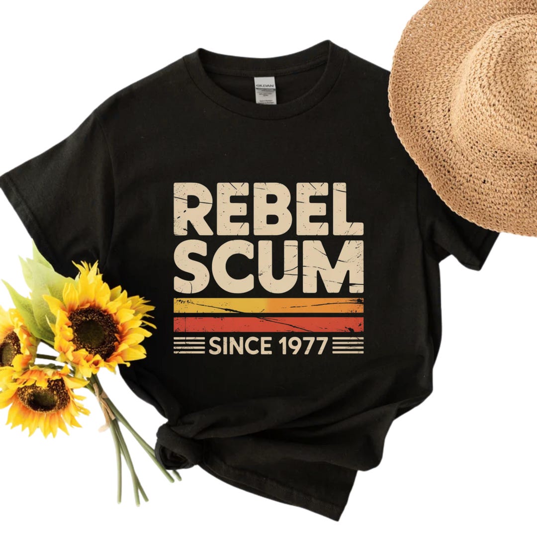 Rebel Scum Shirt | Vintage 70s Retro Star Shirt | Distressed Sci-fi Fan ...