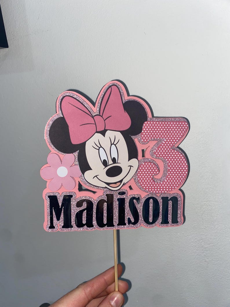 Minnie Mouse Cake Topper - Etsy