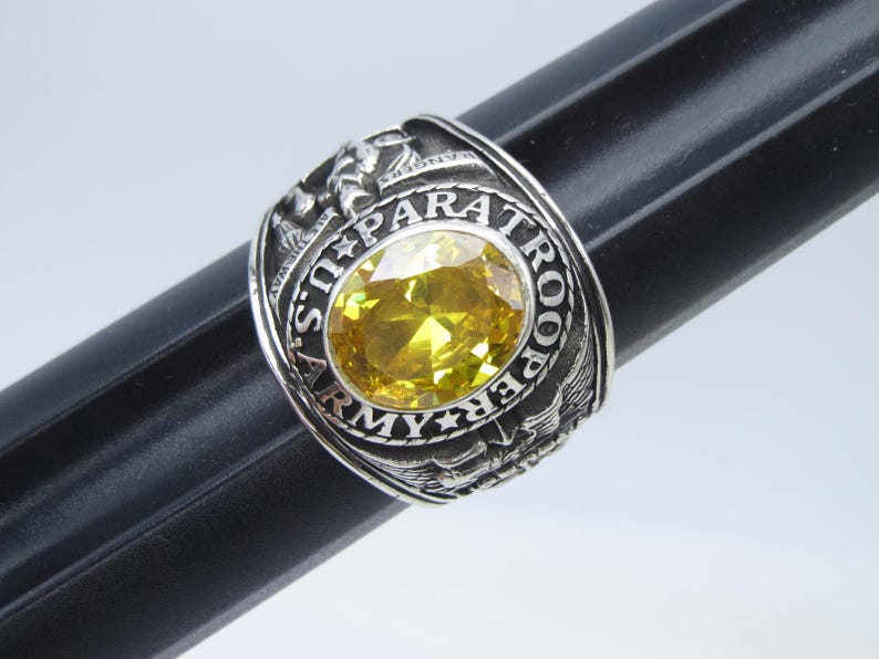 Rangers All the Way, Airborne , US Army Paratrooper , Handcrafted Ring ...