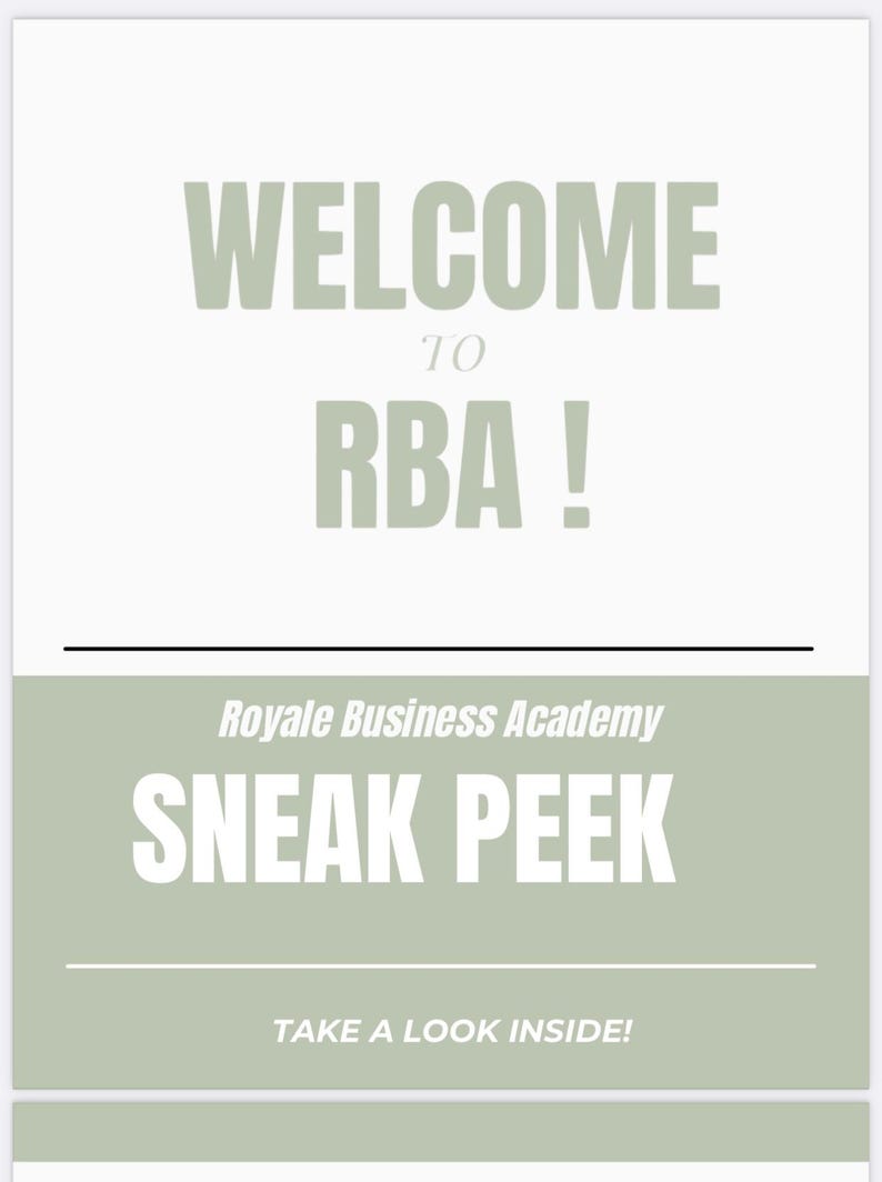 ROYAL BUSINESS ACADEMY Not Just a Digital Download Only This Also Gives ...