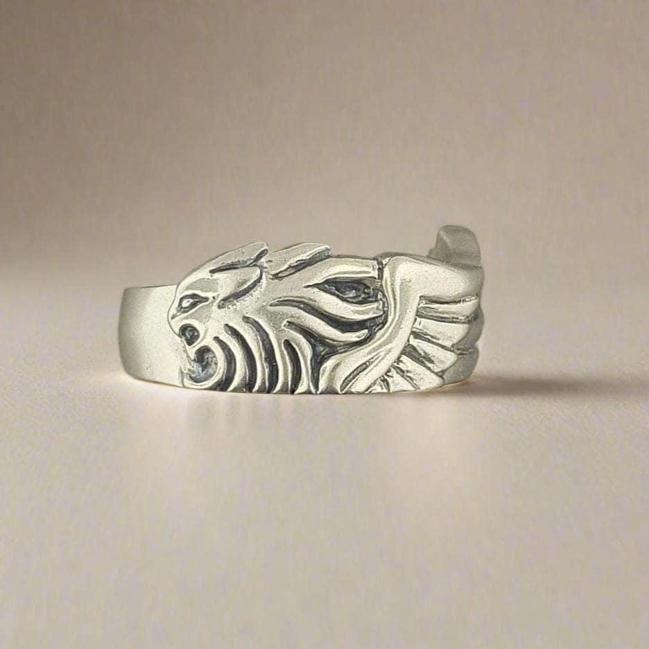 FF8 Griever Ring Set in Sterling Silver FFVIII Wedding Set FF8 Winged ...