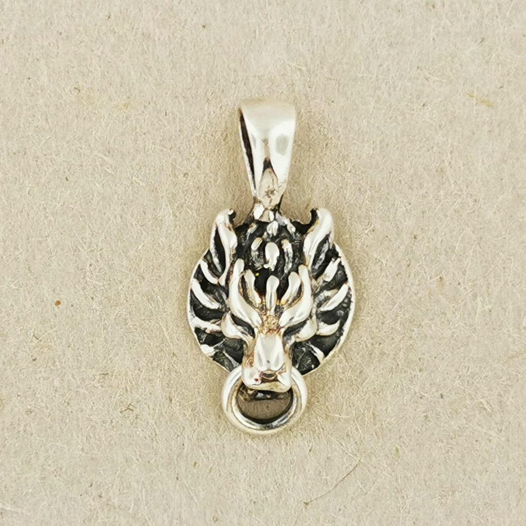 Final Fantasy 7 Fenrir Wolf Charm in Sterling Silver or Antique Bronze ...