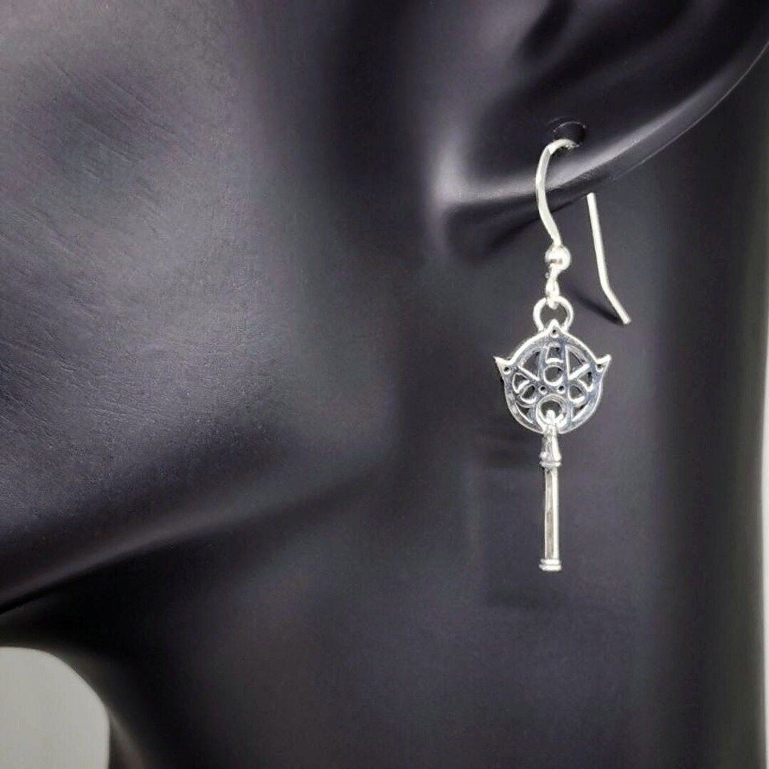 Final Fantasy X Yuna Wand Earrings in Sterling Silver or Antique Bronze ...