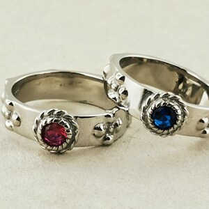 Faceted Howl and Sophie Rings Set in Stainless Steel Matching Howls ...
