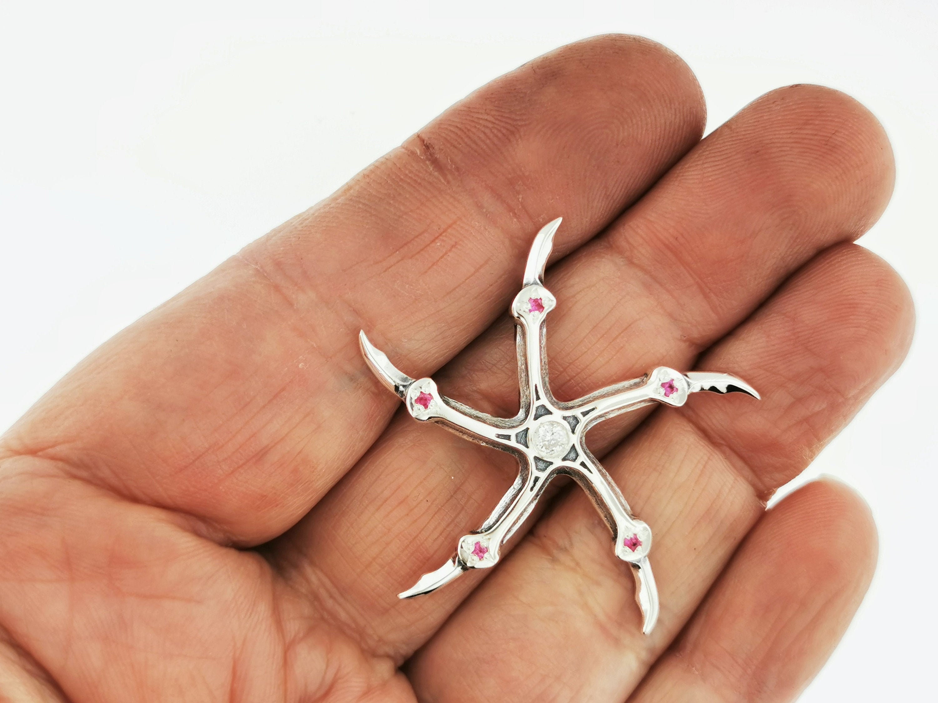 Krull Glaive Pendant In Sterling Silver Or Antique Bronze Etsy Uk