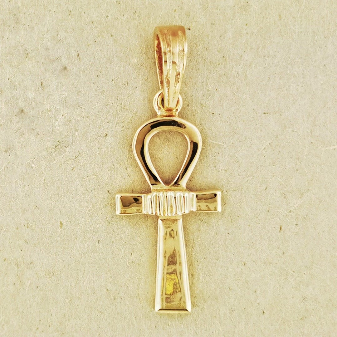 Ankh Charm Pendant in 925 Sterling Silver or Antique Bronze Ancient ...