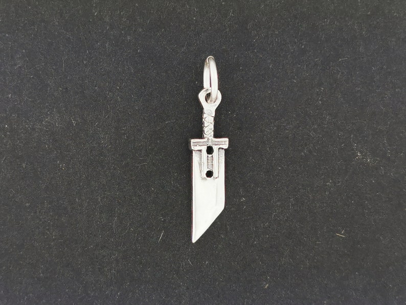 FF7 Small Buster Sword Charm in Sterling Silver or Antique - Etsy