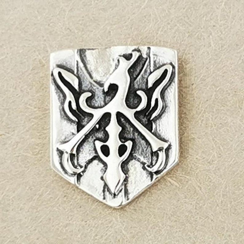 Final Fantasy 16 Rosfield Family Crest Stud Earrings in 925 Sterling ...