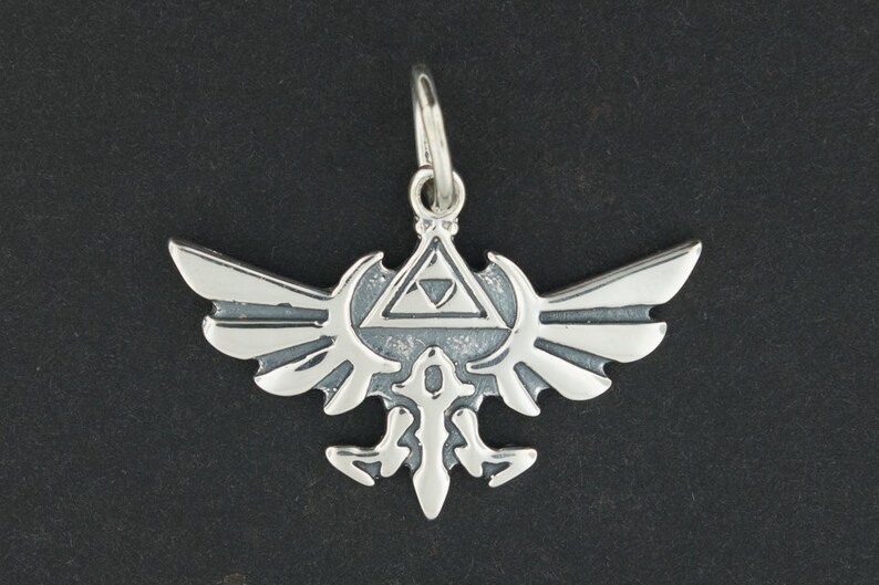 Legend of Zelda Pendant in Sterling Silver or Antique Bronze | Etsy