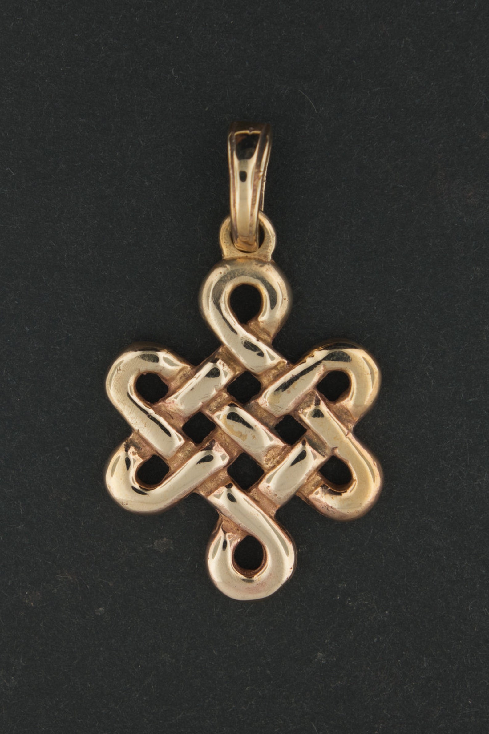 Large Endless Knot Pendant in Sterling Silver or Antique | Etsy