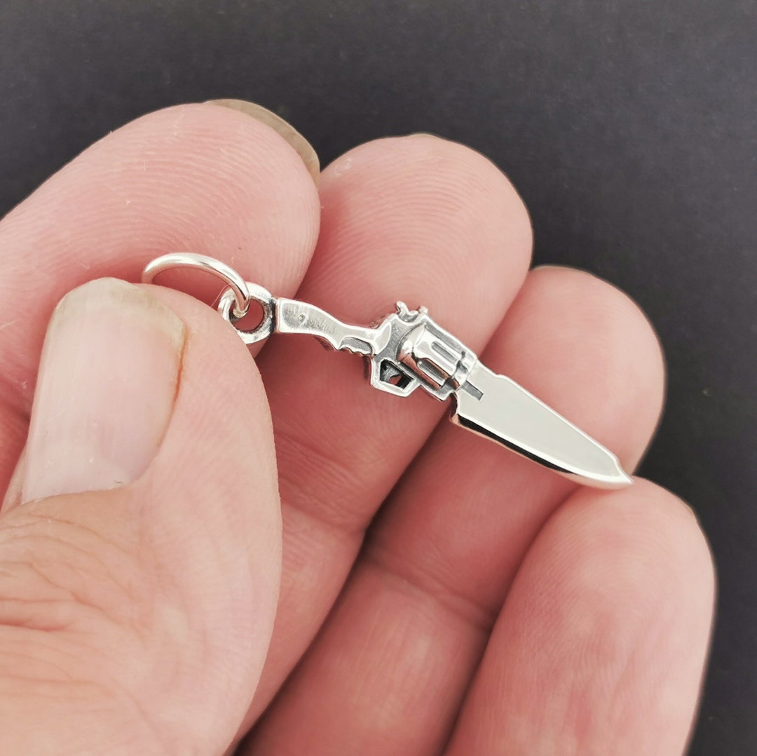 Final Fantasy 8 Gunblade Charm in Sterling Silver or Antique Bronze ...