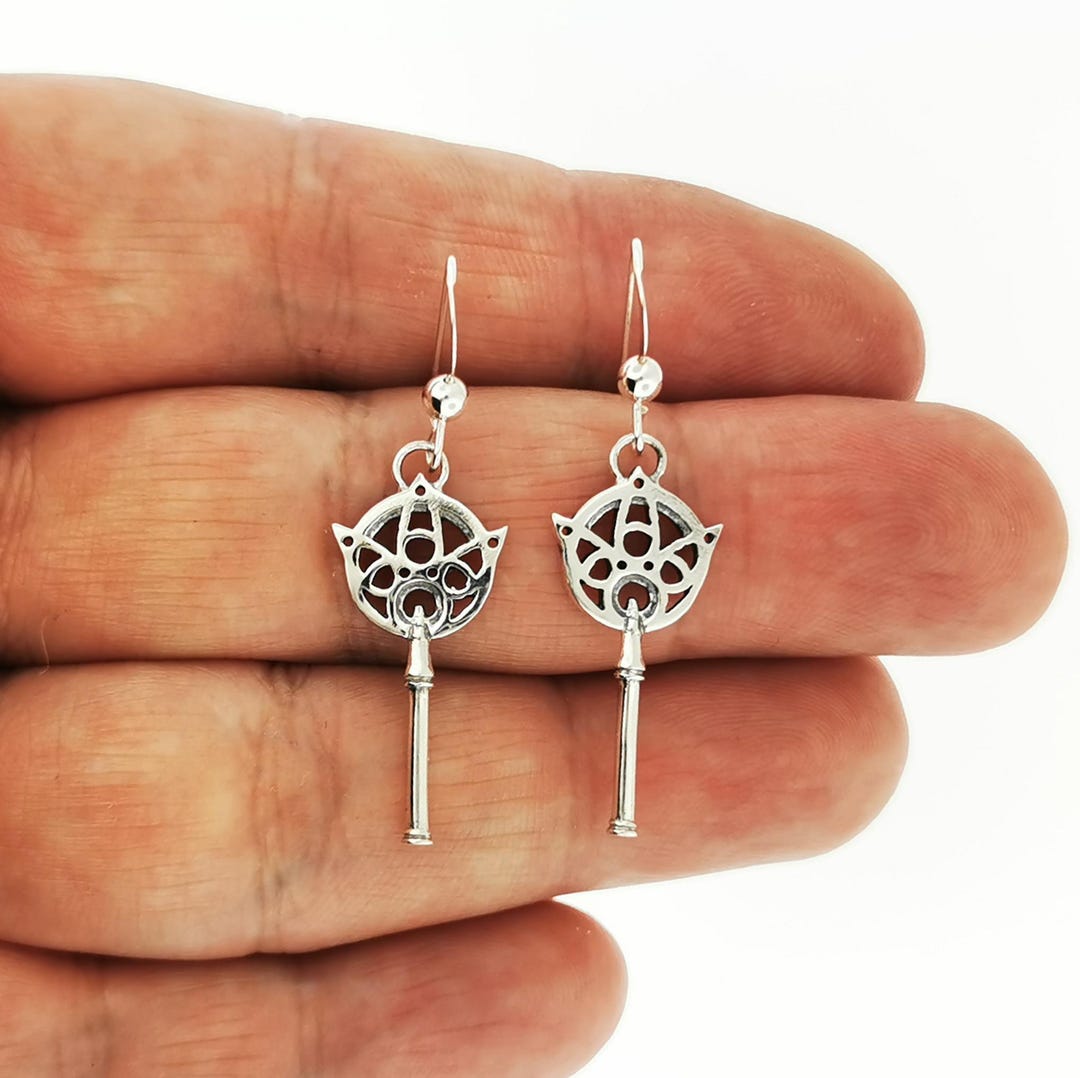 Final Fantasy X Yuna Wand Earrings in Sterling Silver or Antique Bronze ...