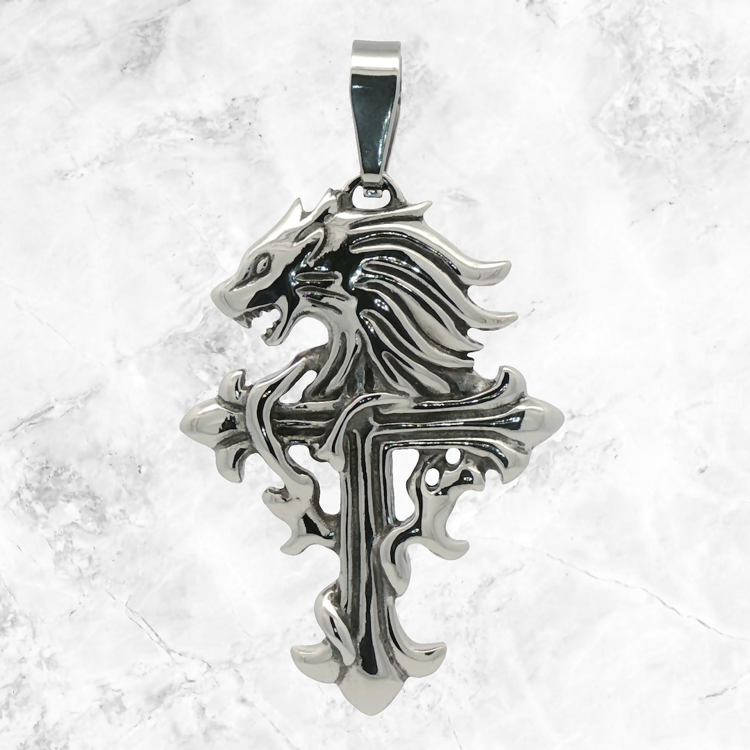 Final Fantasy 8 Squall Griever Pendant in Stainless Steel Squall ...