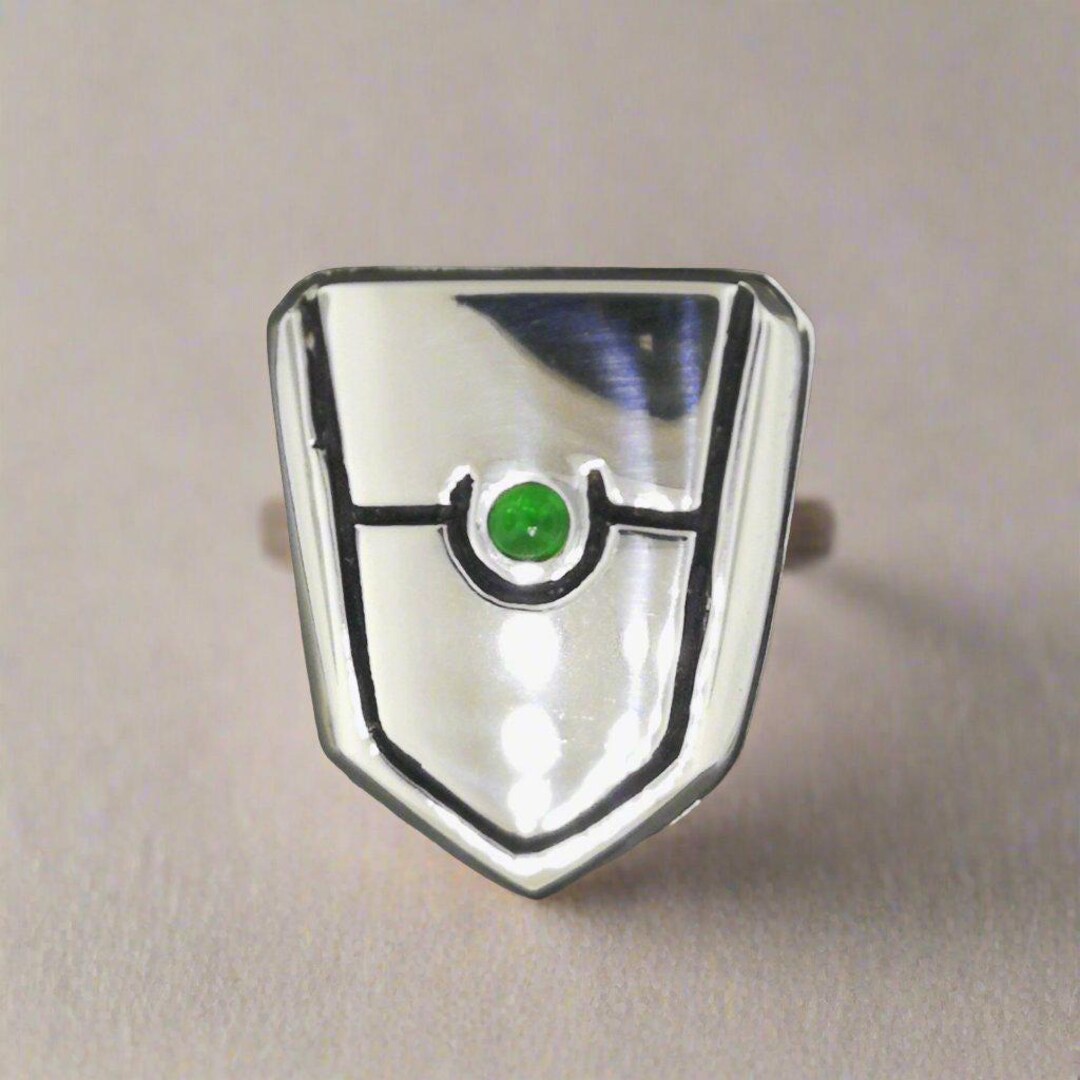 Shield Signet Ring in Sterling Silver Rise Hero Signet Ring Shield Ring ...