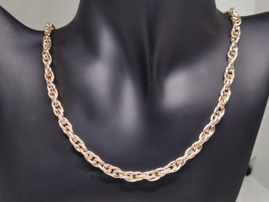 Large Antique Bronze 5.6mm Rope Chain Made to Order Bronze Jewelry ...