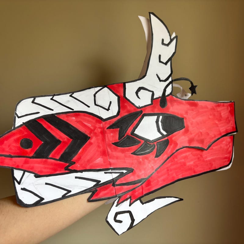 Forkscales Dragon Puppets - Etsy
