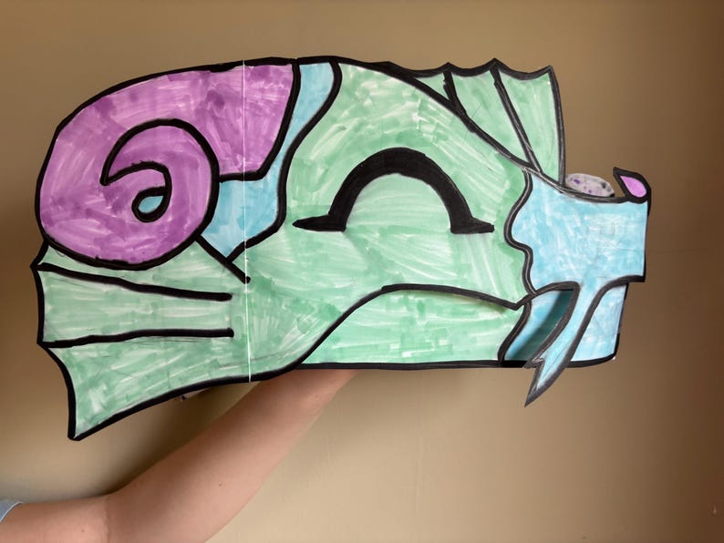 Paper Dragon Puppets Homemade - Etsy