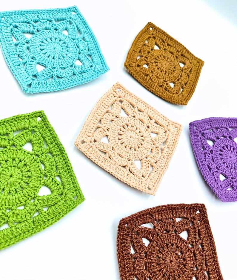 Willow Granny Square Crochet Pattern: Easy Blanket Motif DIY Tutorial ...