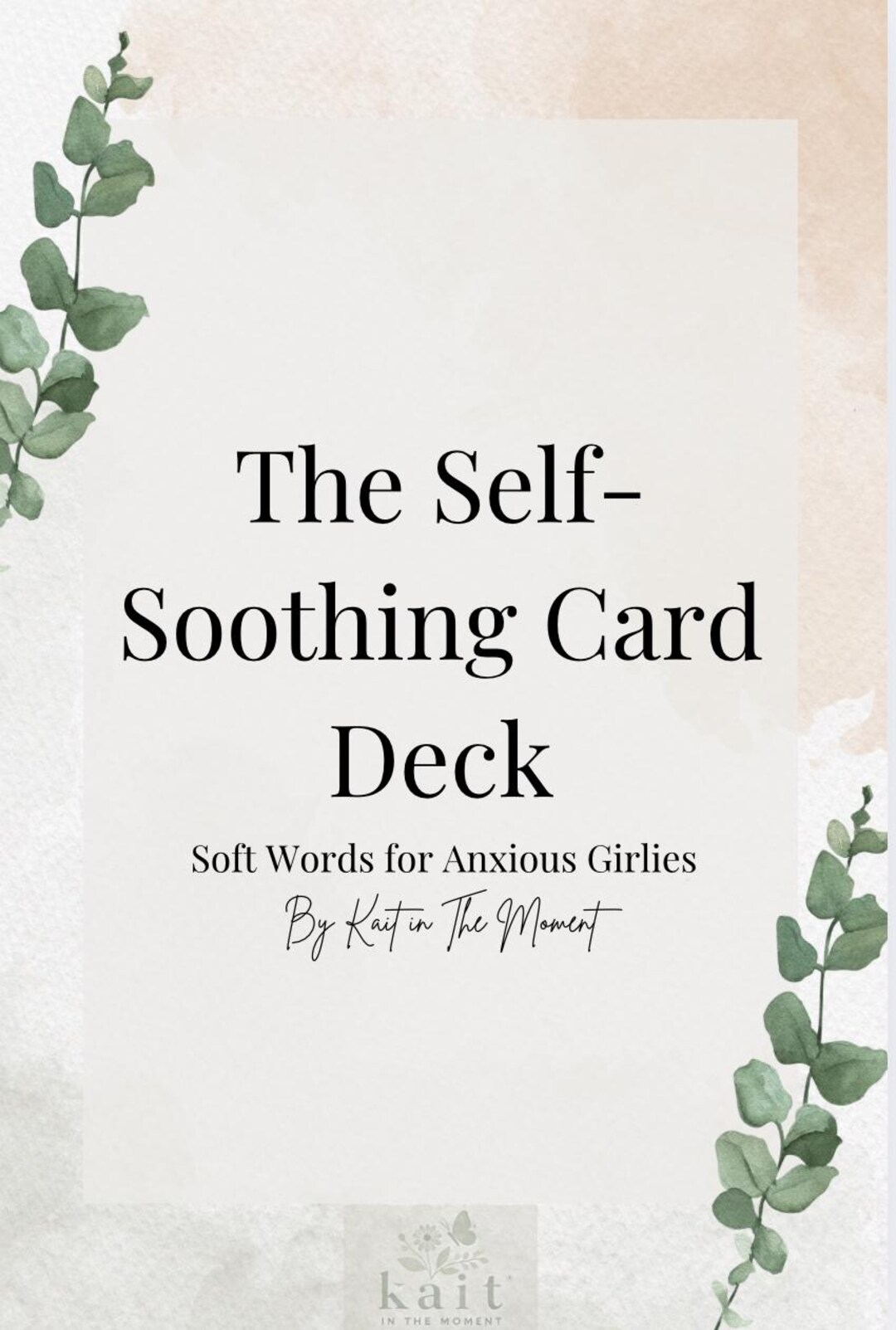 Self-soothing Card Deck, Affirmation Cards for Anxiety, Digital ...
