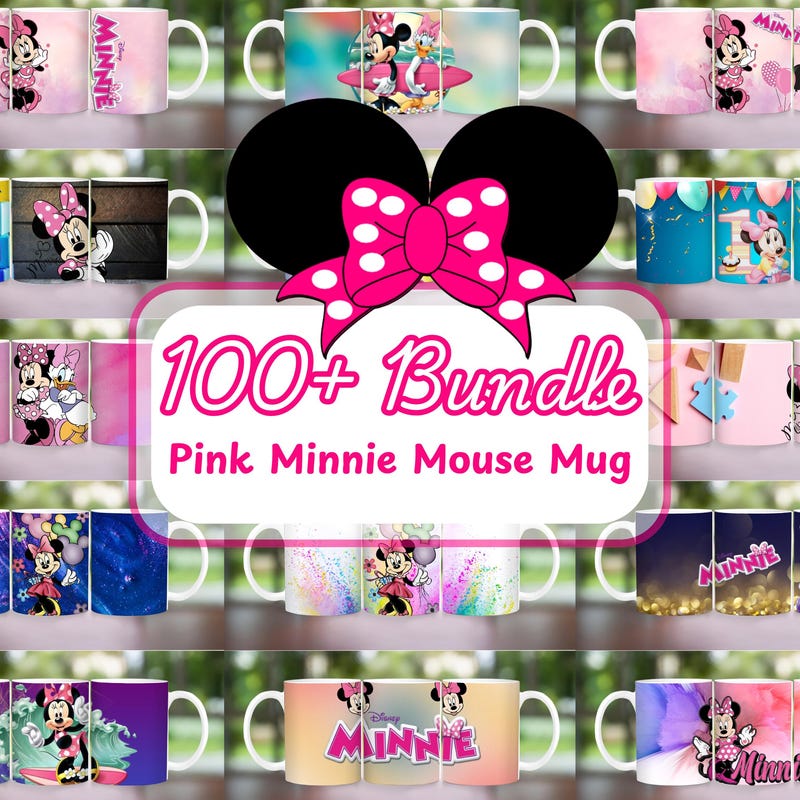 Minnie Mouse Mug - Etsy UK