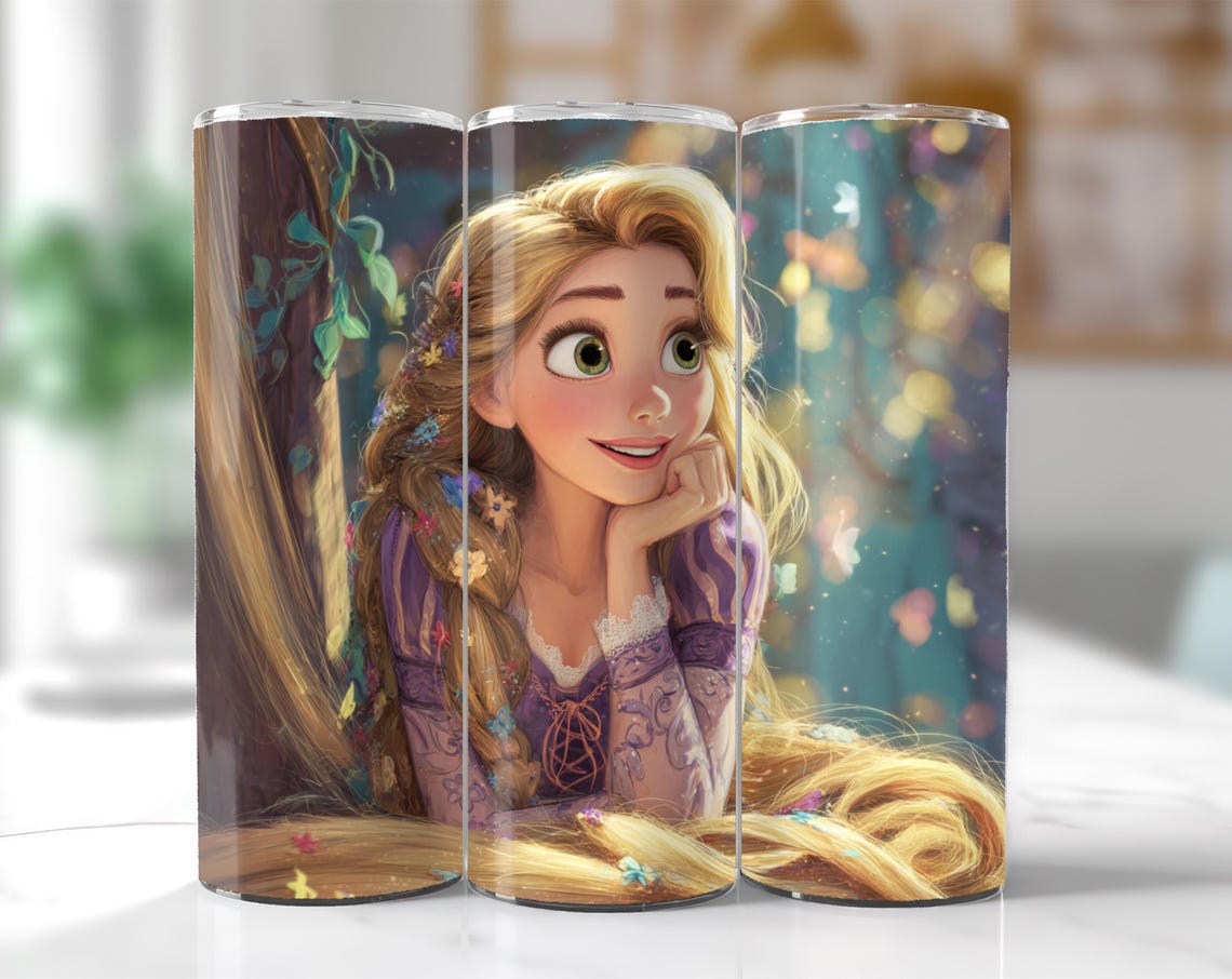 60+ Rapunzel Tumbler Wrap Bundle, Instant Download 20oz Tumbler PNG ...