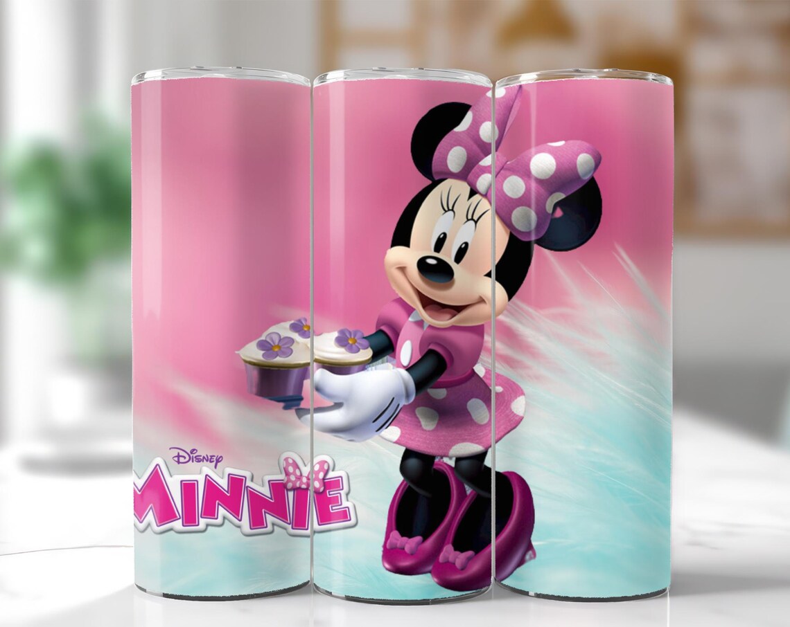 Minnie Mouse Tumbler Wrap Bundle: 20oz Skinny Tumbler PNG (digital ...