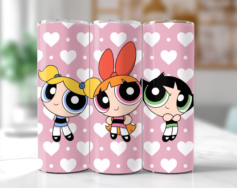 Super Puff Girls Tumbler Design | Cartoon Wrap PNG (digital Download ...