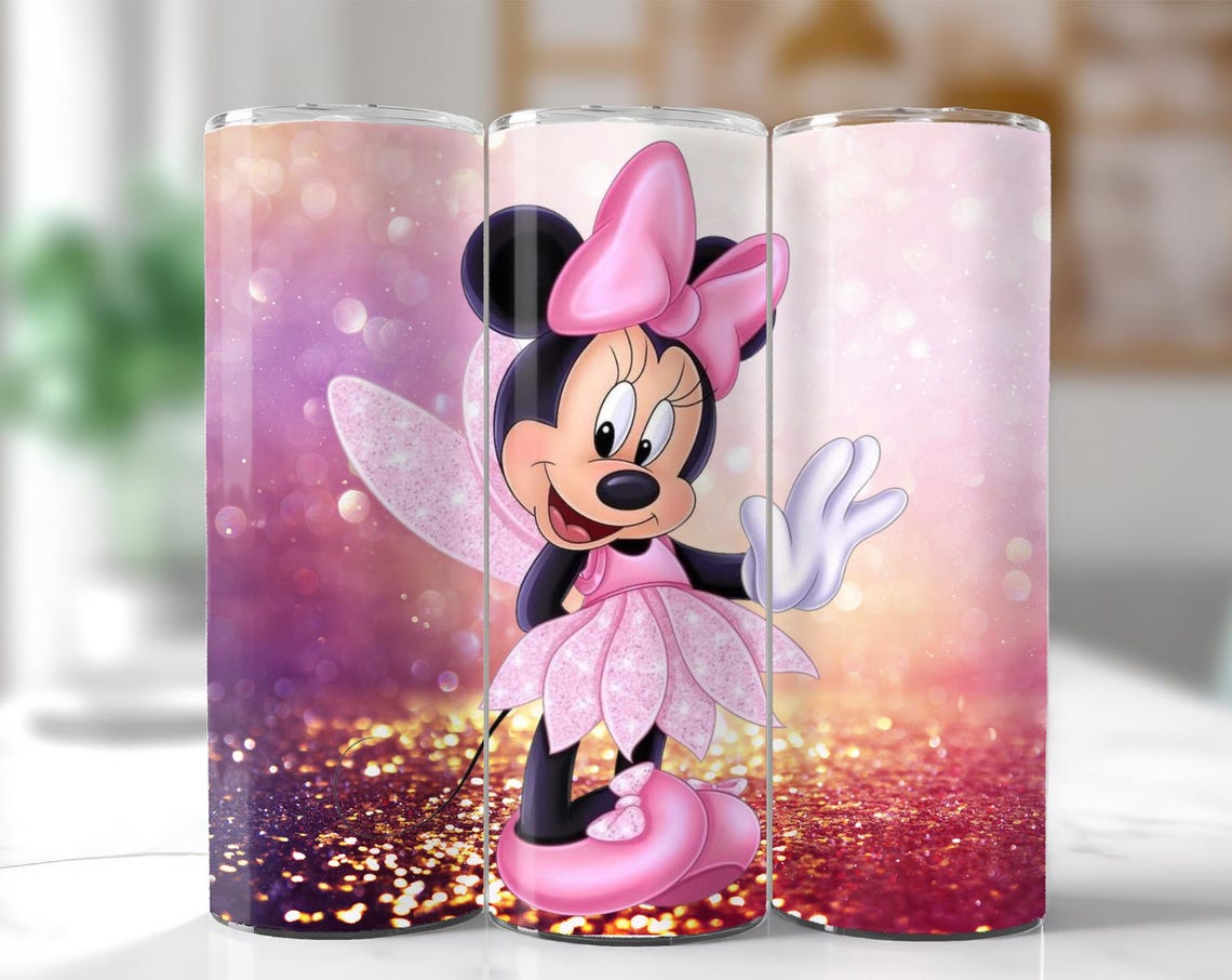 Minnie Mouse Tumbler Wrap Bundle: 20oz Skinny Tumbler PNG (digital ...