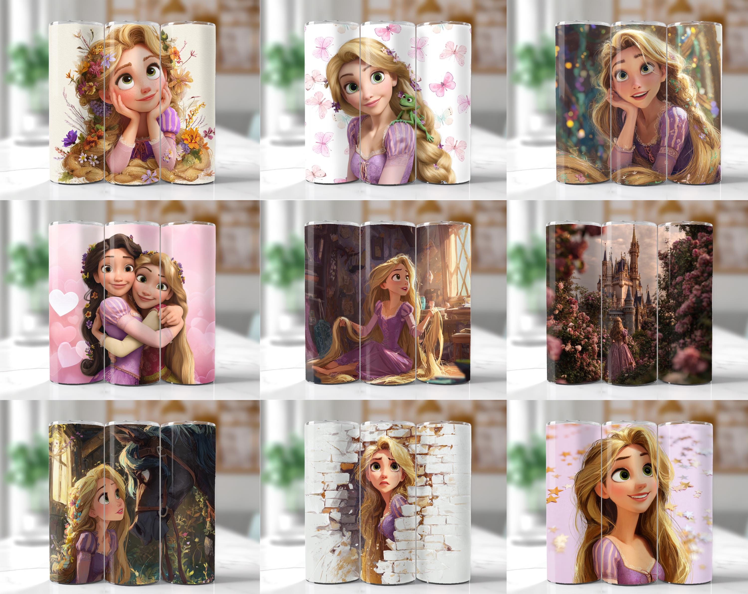 60+ Rapunzel Tumbler Wrap Bundle, Instant Download 20oz Tumbler PNG ...