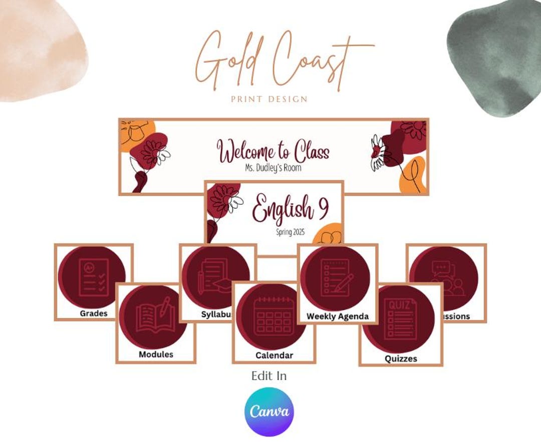 Canvas Classroom, Digital Classroom, Online Teaching, Course Graphics ...