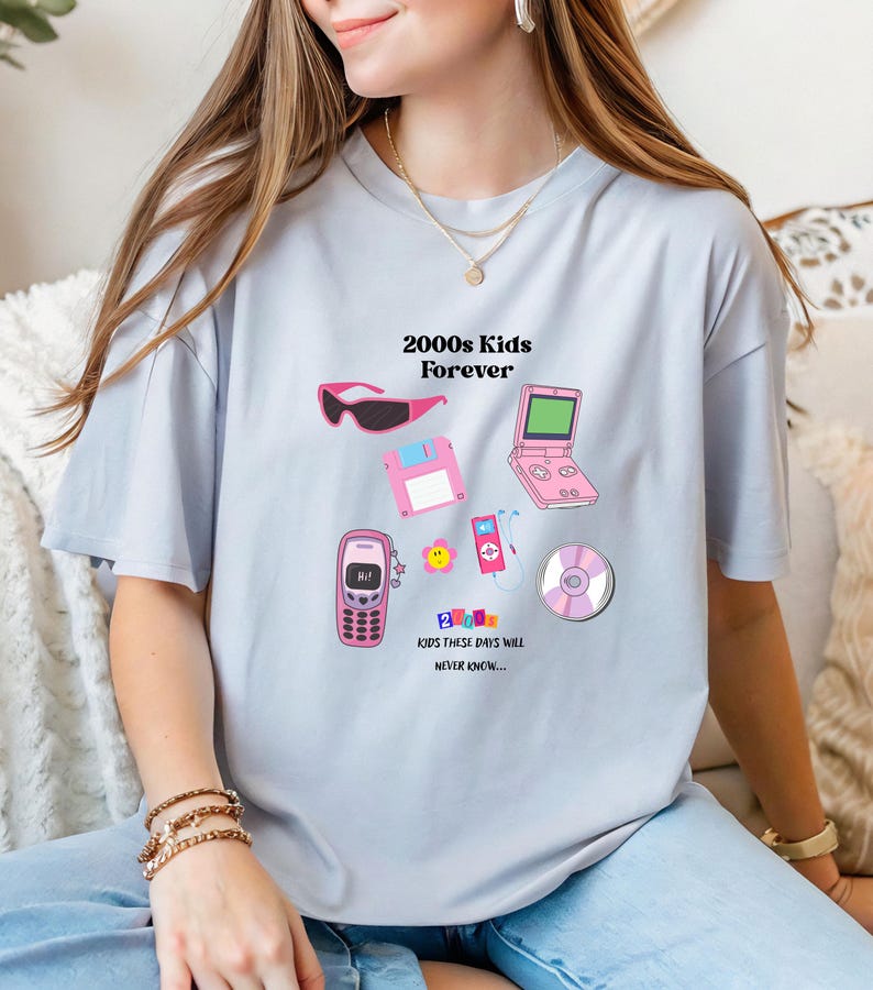 2000s Kids Forever Shirt , Y2K Nostalgia Graphic Tee , Retro Aesthetic ...