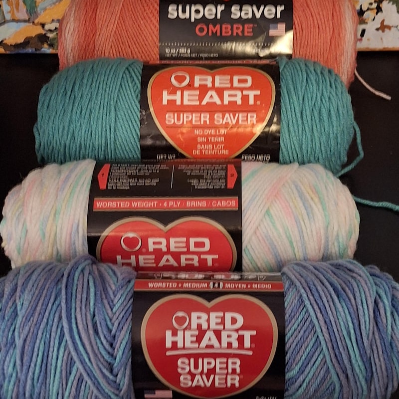 Red Heart Yarn - Etsy
