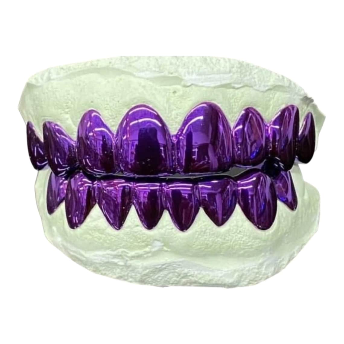Custom Colorful Grillz: Solid Silver or Gold, Precision Fit (black,red ...
