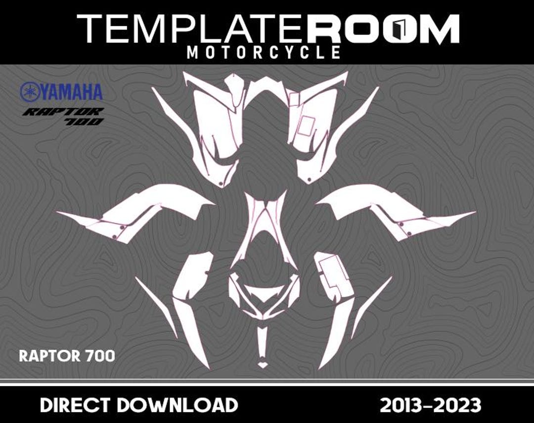 Templates Graphics YAMAHA RAPTOR 700 2013-2023 Vector Pdf. Ai. Eps. - Etsy
