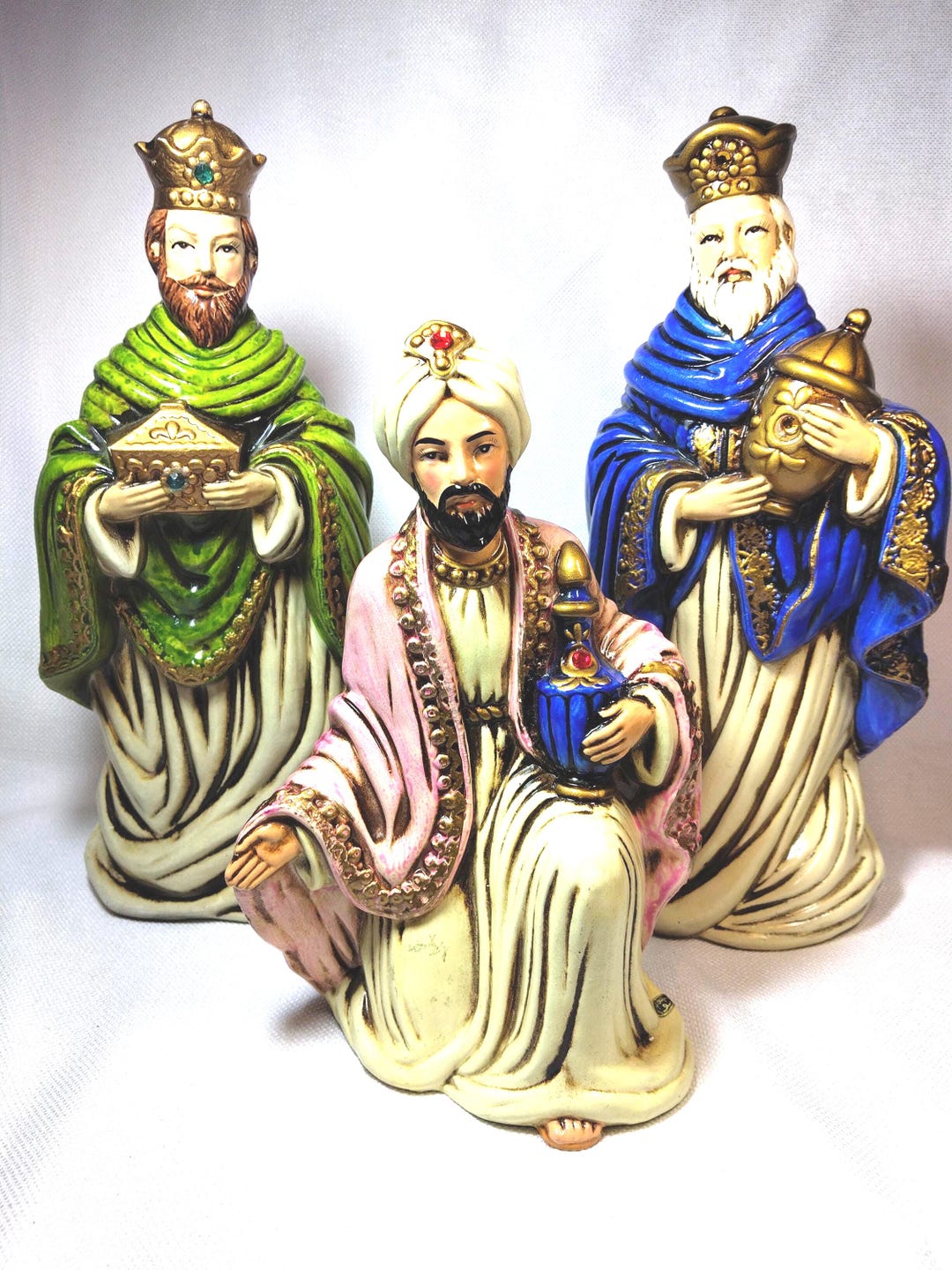 Vintage 1950s Joseph Originals Three Wise Men Christmas Nativity ...