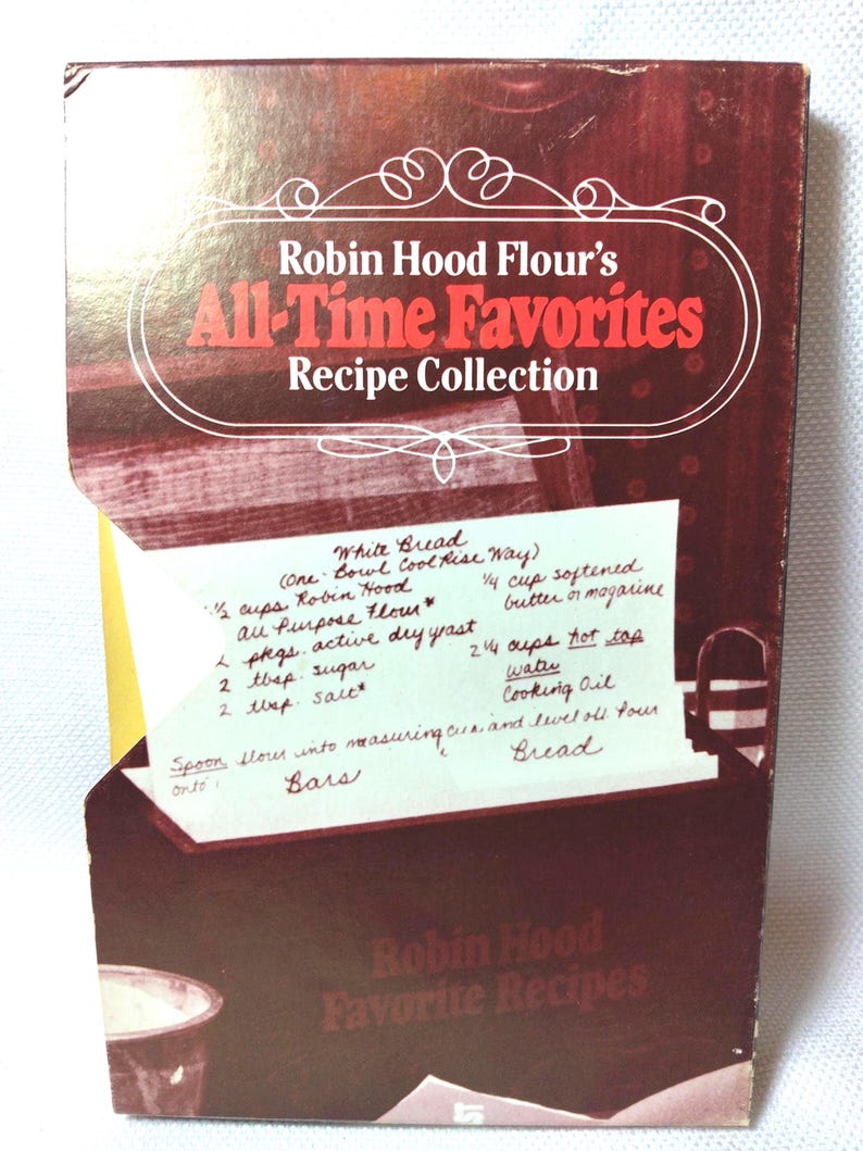 Vintage 1980s Recipe Collection Robin Hood Flour All-time Favorites - Etsy