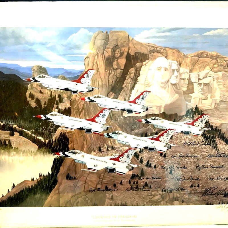 Usaf Thunderbird Print - Etsy