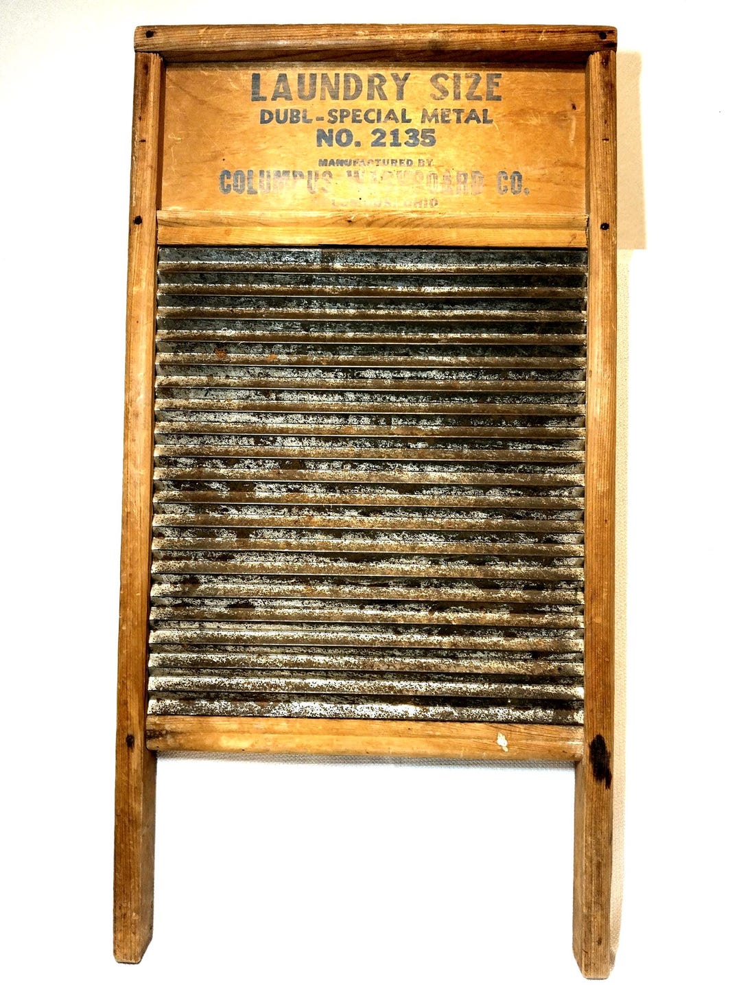 Vintage Columbus Washboard Co Washing Board Large Size Model #2135 - Etsy
