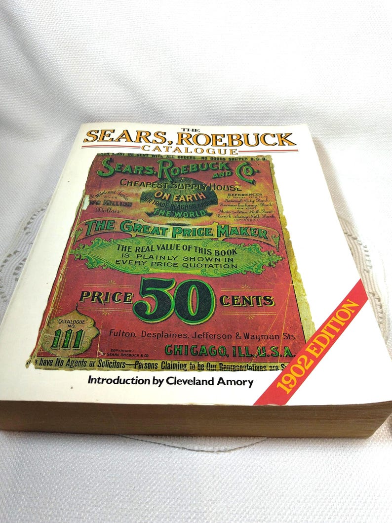 Vintage Sears Roebuck & Co 1902 Catalog Reprint Copyright 1969 - Etsy