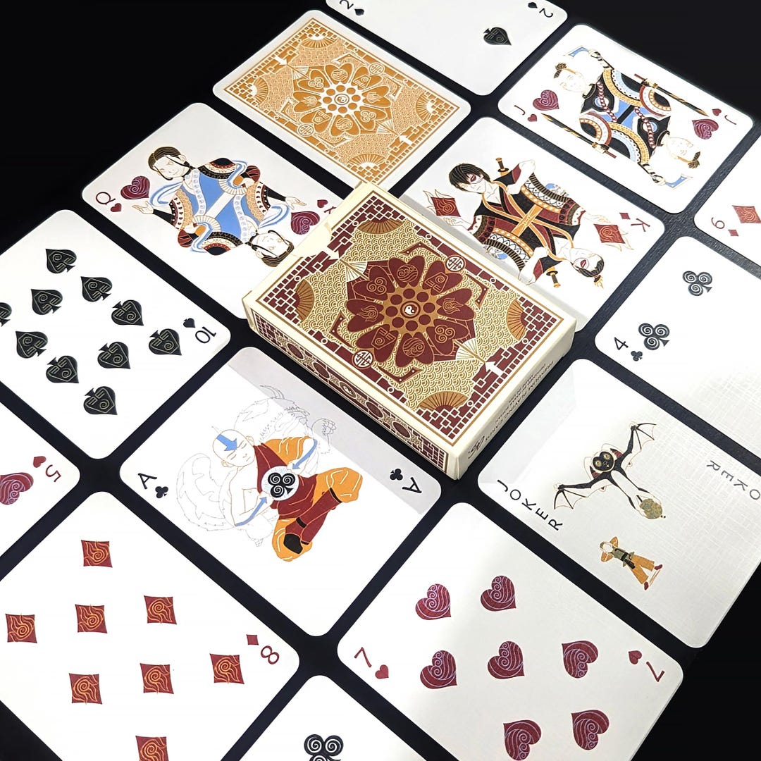 ATLA Playing Cards: Avatar the Last Airbender Inspired Poker Deck - Etsy