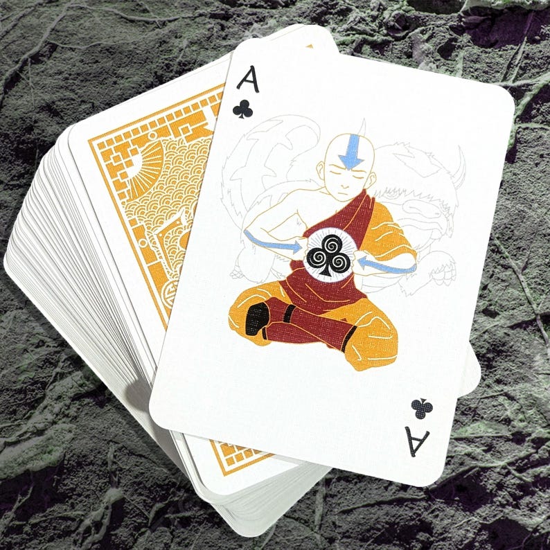 ATLA Playing Cards: Avatar the Last Airbender Inspired Poker Deck - Etsy