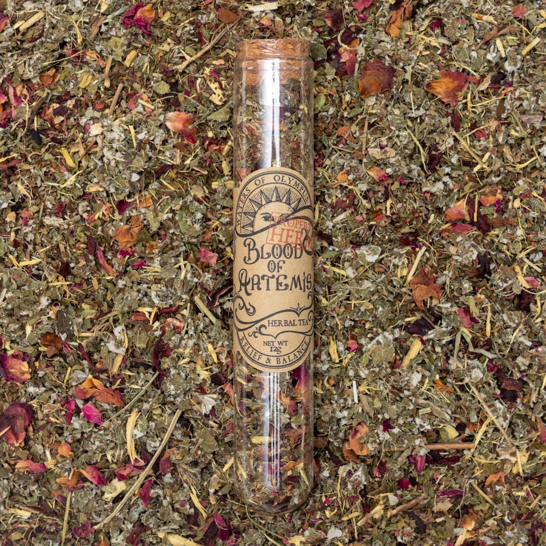 Blood of Artemis Herbal Tea Blend | Organic Hibiscus Raspberry Leaf Tea ...