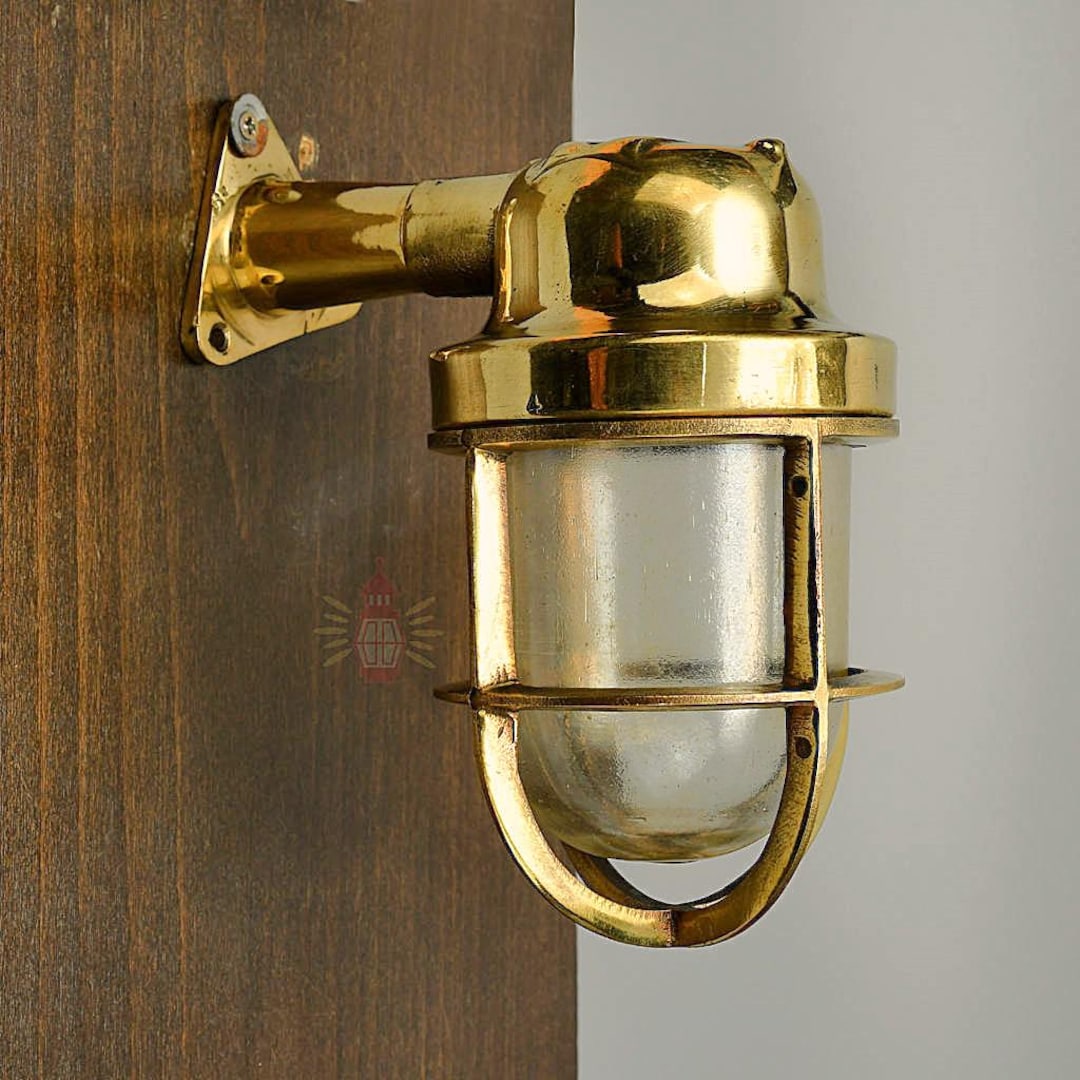 90 Degree Ship Wall Mounted Passage Way Light - Wiska C1950s, Wall ...