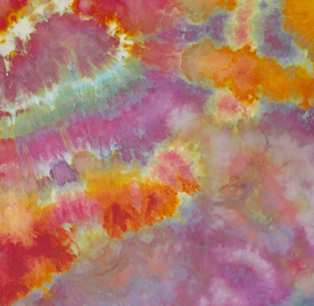 290 Hand Dyed Snow Dyed Half-yard Multi-color Cotton Muslin - Etsy