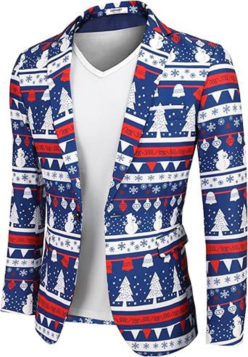 Men's Halloween Blazer: One-button Holiday Party Sport Coat - Etsy