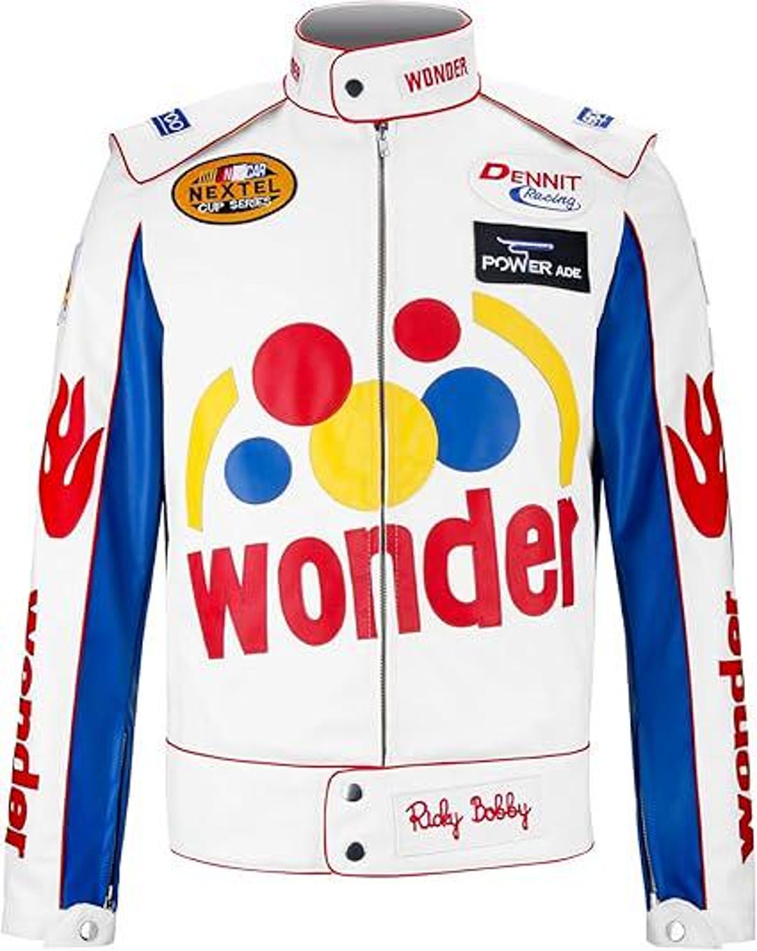 Ricky Bobby Wonder Bread Racing Faux Leather Jacket: Talladega Nights ...